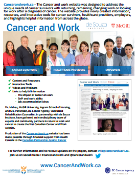 Thumbnail for Cancer and Work Flyer | Cancer and Work